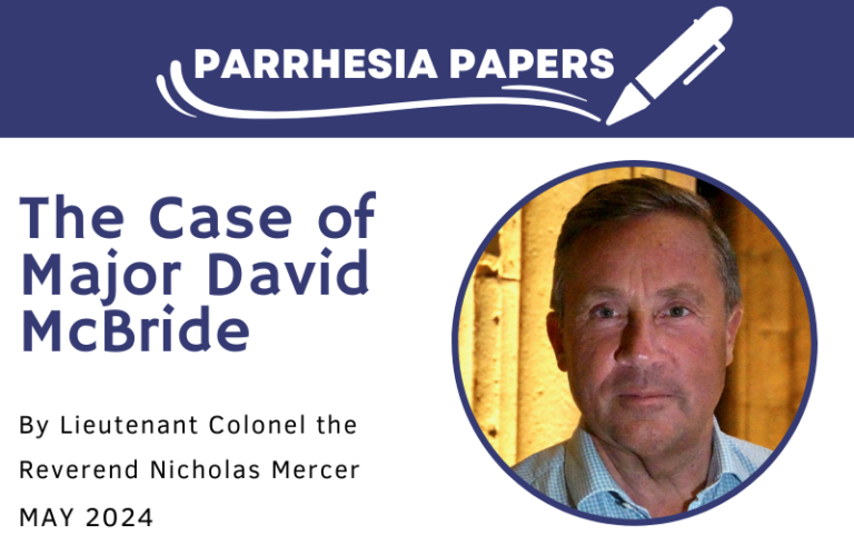 The Case of Major David McBride – Parrhesia Inc